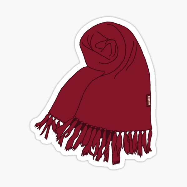 "All Too Well red scarf" Sticker by sofsh0p | Redbubble