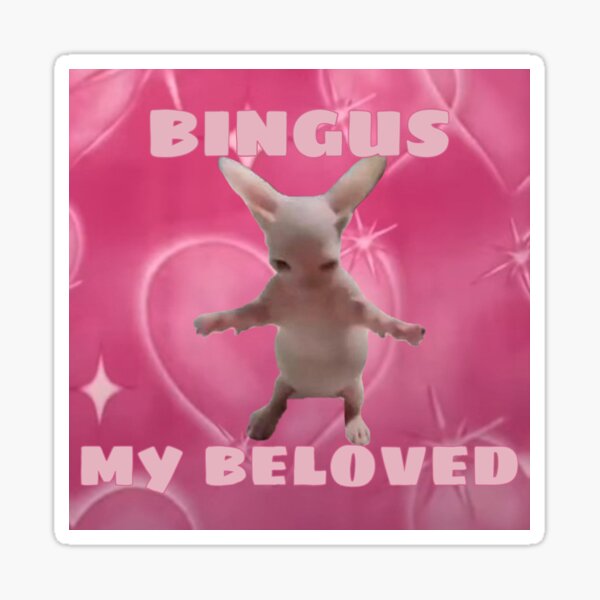 "BINGUS my beloved. " Sticker for Sale by babybummy | Redbubble