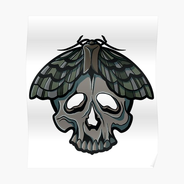 "Death head moth" Poster for Sale by alexsamuletsco | Redbubble