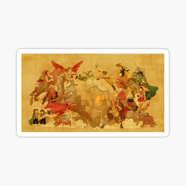 "East Meets West" Sticker for Sale by Some Guy | Redbubble