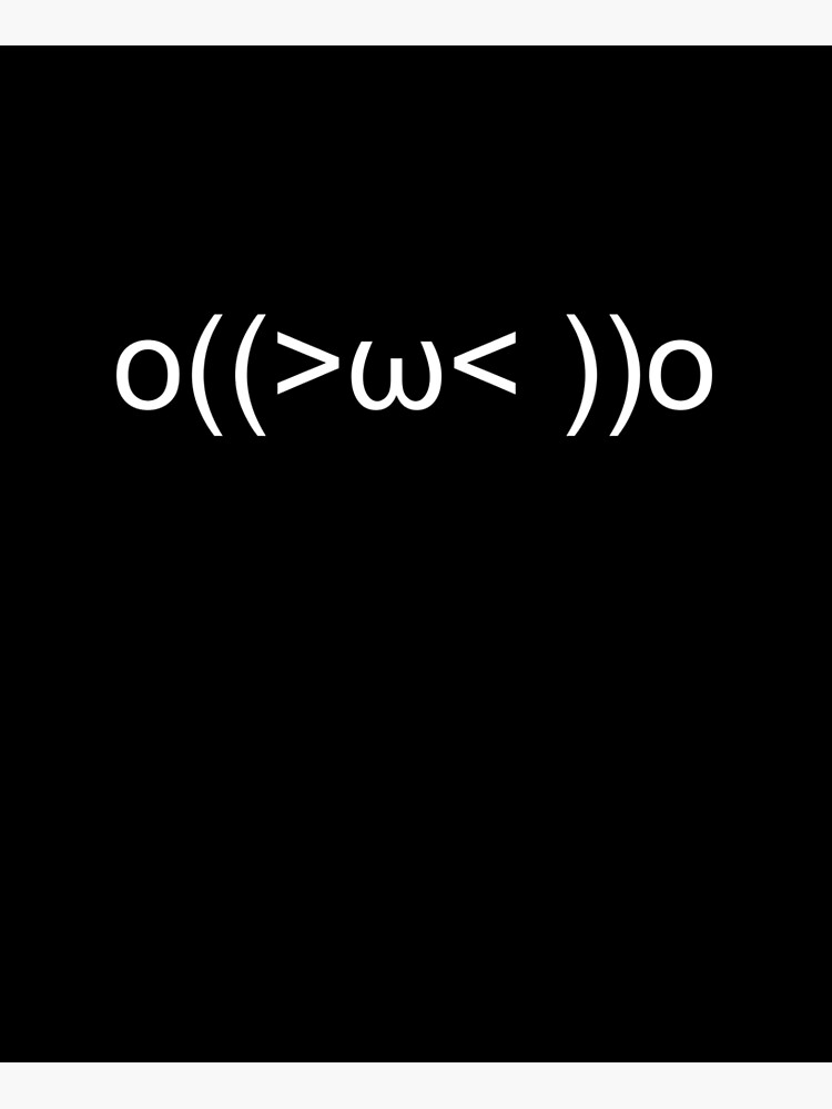 "Cute Japanese Angry Kawaii Emoticon Text" Poster by MoshiMoshiLove ...