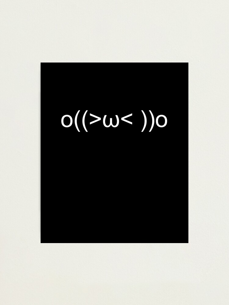 "Cute Japanese Angry Kawaii Emoticon Text" Photographic Print by ...