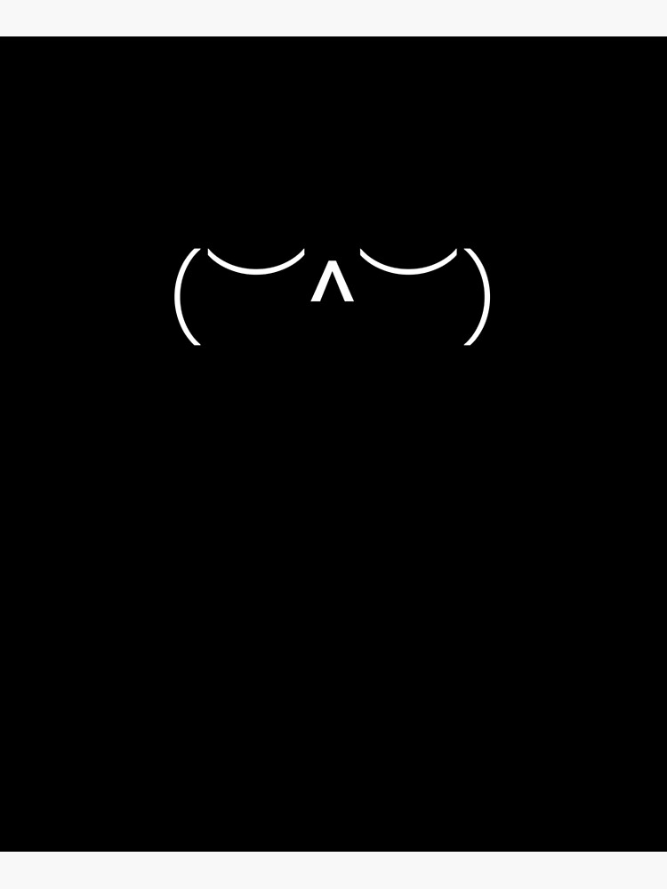 "Cute Japanese Angry Upset Kawaii Emoticon Text" Poster for Sale by ...