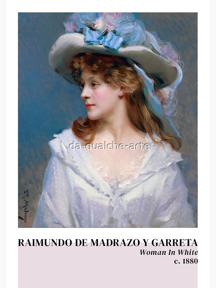 " Woman In White - Raimundo de Madrazo y Garreta" Poster for Sale by da ...