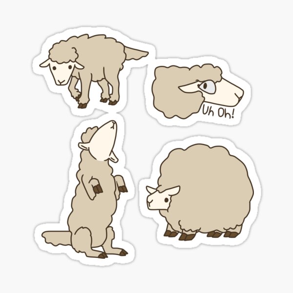 "sheep stickerpack" Sticker by M4gicm0th | Redbubble