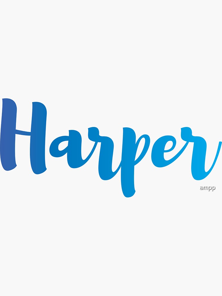 "Harper" Sticker for Sale by ampp | Redbubble