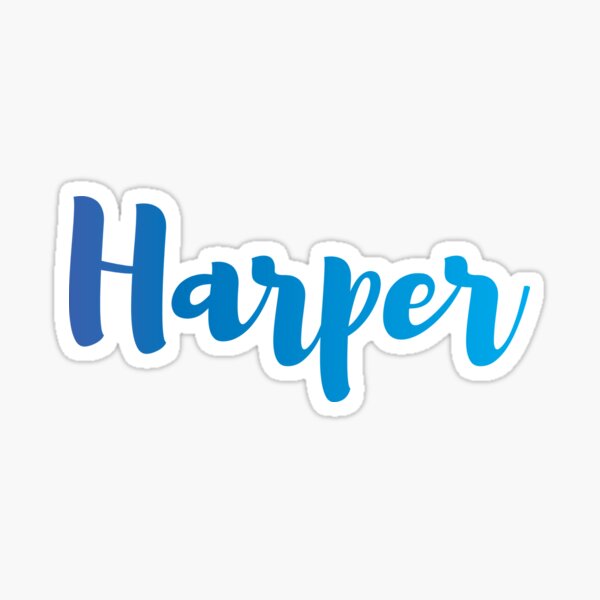 "Harper" Sticker for Sale by ampp | Redbubble