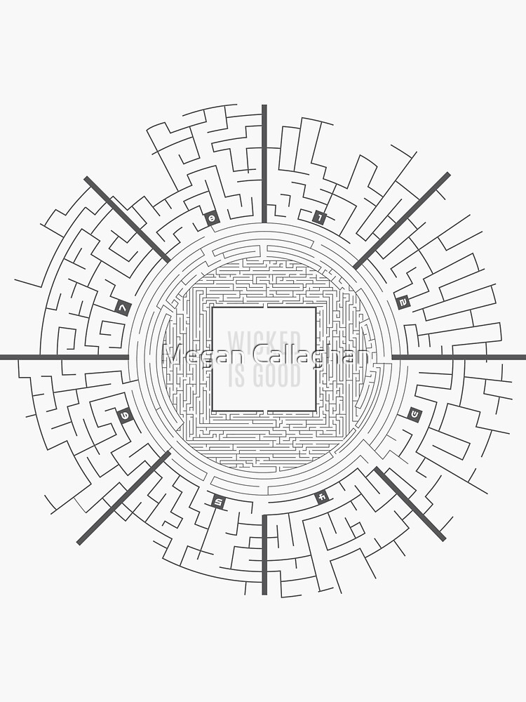 "The Maze Runner Layout" Sticker for Sale by MCallaghan42 | Redbubble