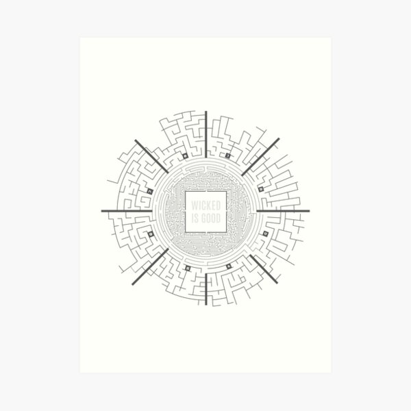 "The Maze Runner Layout" Art Print for Sale by MCallaghan42 | Redbubble