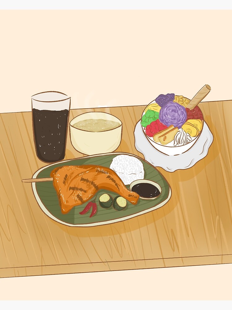 "Mang Inasal Chicken | Halo-halo | Filipino | Fast Food | Illustration ...