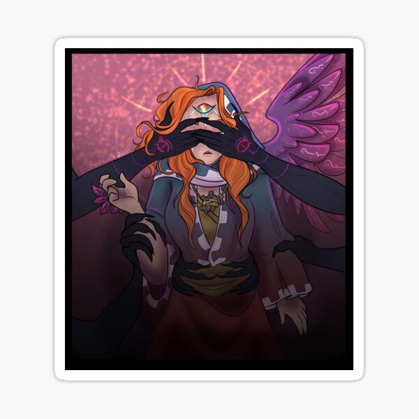 "Klarissa - Illuminated" Sticker by RowscarasWares | Redbubble