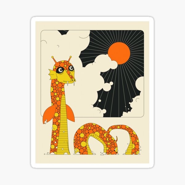 "SEA SERPENT" Sticker for Sale by JazzberryBlue | Redbubble