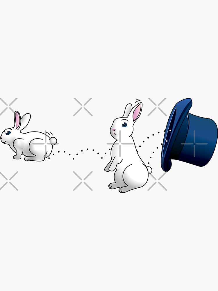 ""Multiplying like Rabbits"" Sticker by houseofwray | Redbubble