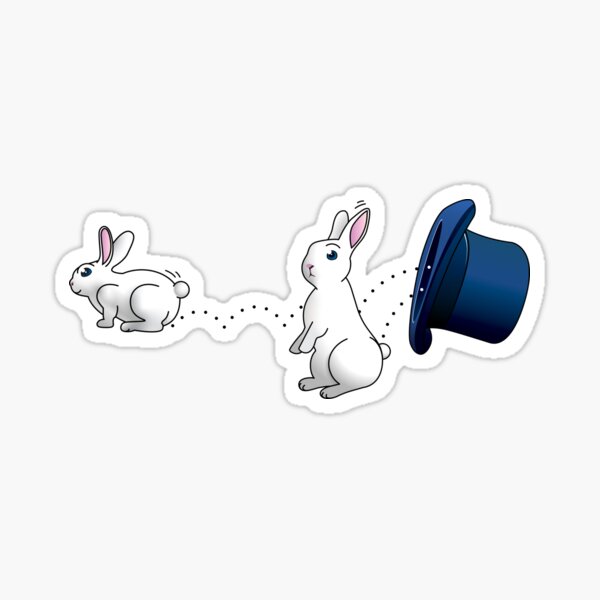 ""Multiplying like Rabbits"" Sticker by houseofwray | Redbubble