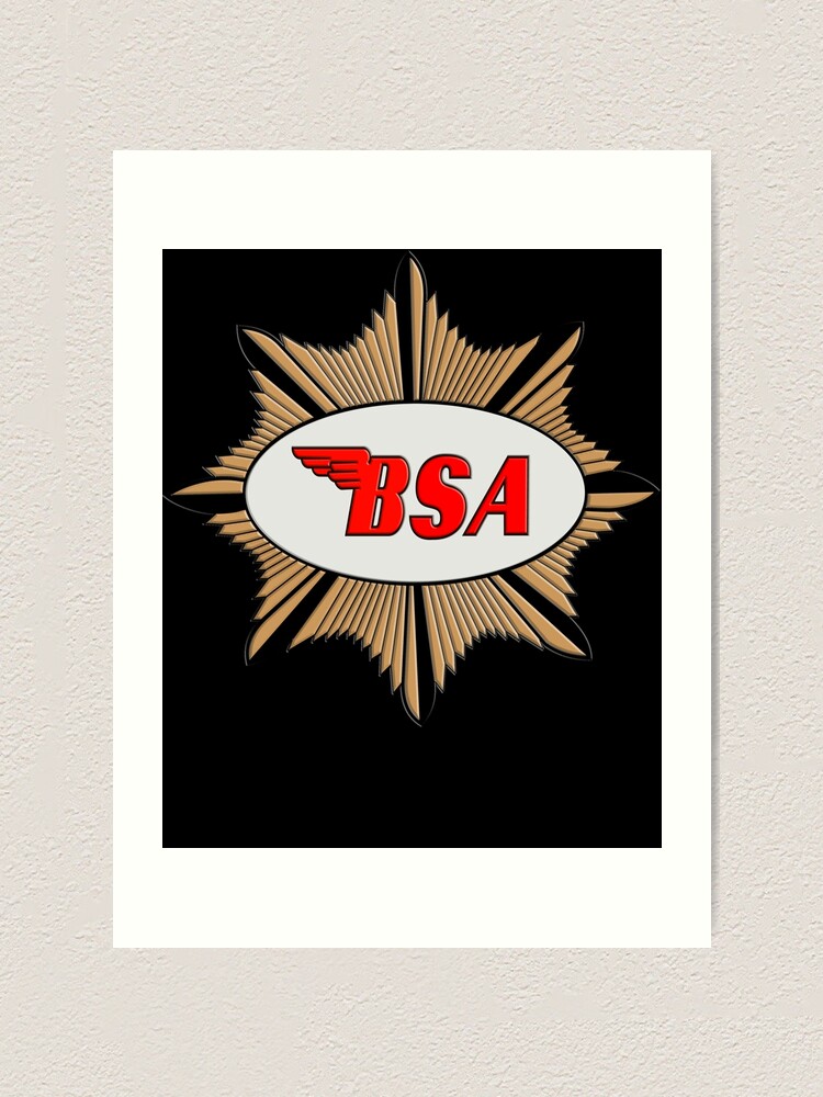 "BSA Motorcycles Logo" Art Print for Sale by BraulioHane | Redbubble
