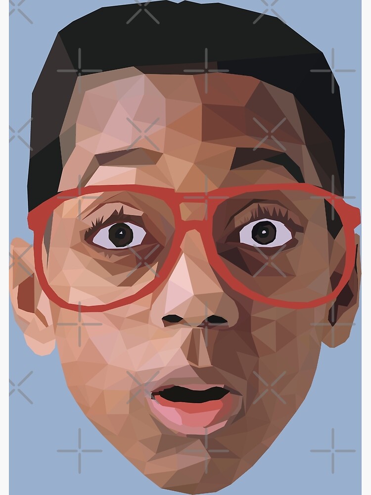 "Steve Urkel low poly 2d art" Poster by awesomedsign | Redbubble