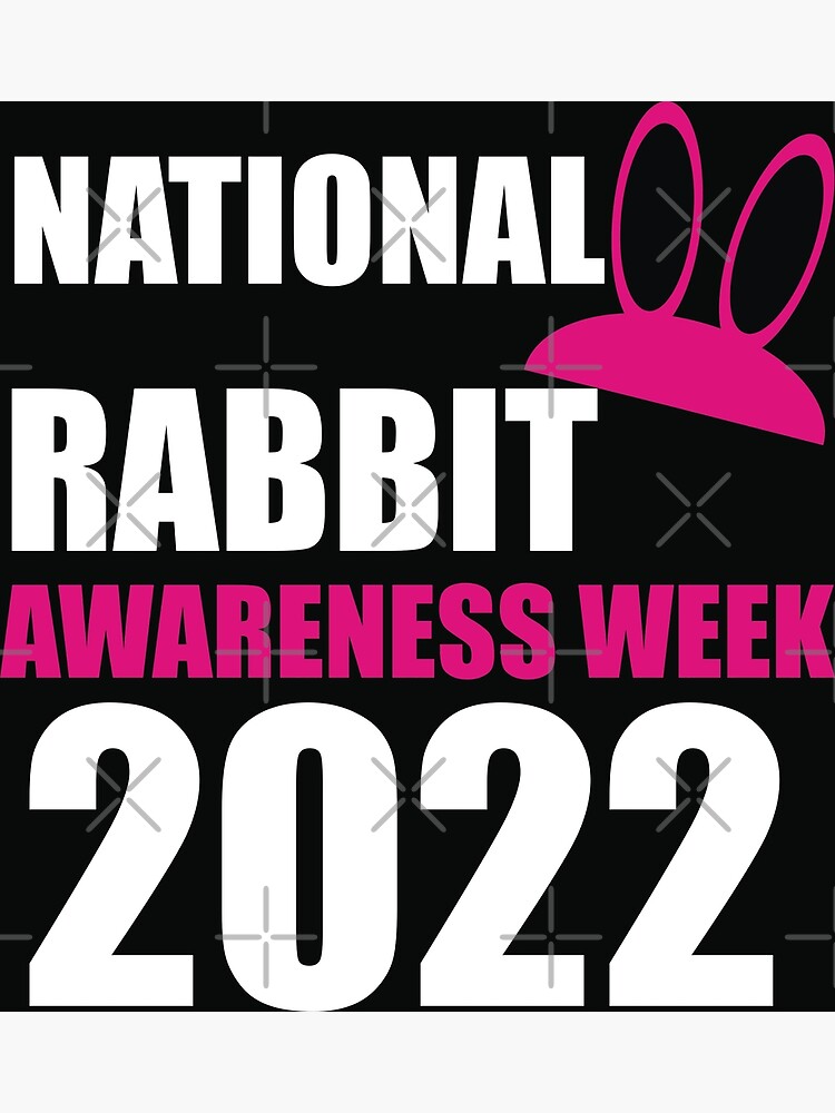 "2022 National Rabbit awareness week" Poster by Rich-clothing | Redbubble