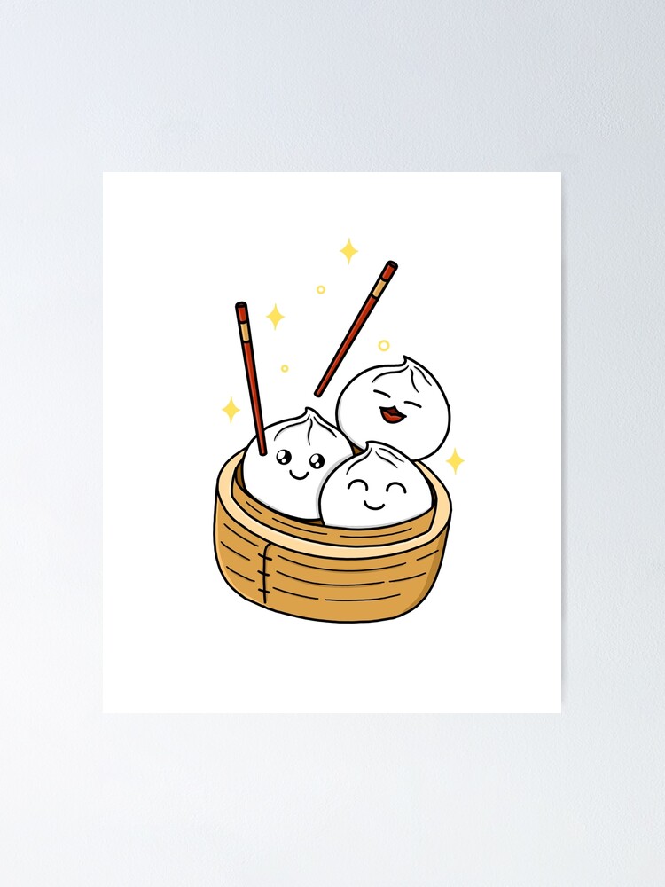 "Happy Dumpling" Poster for Sale by Kimprut | Redbubble