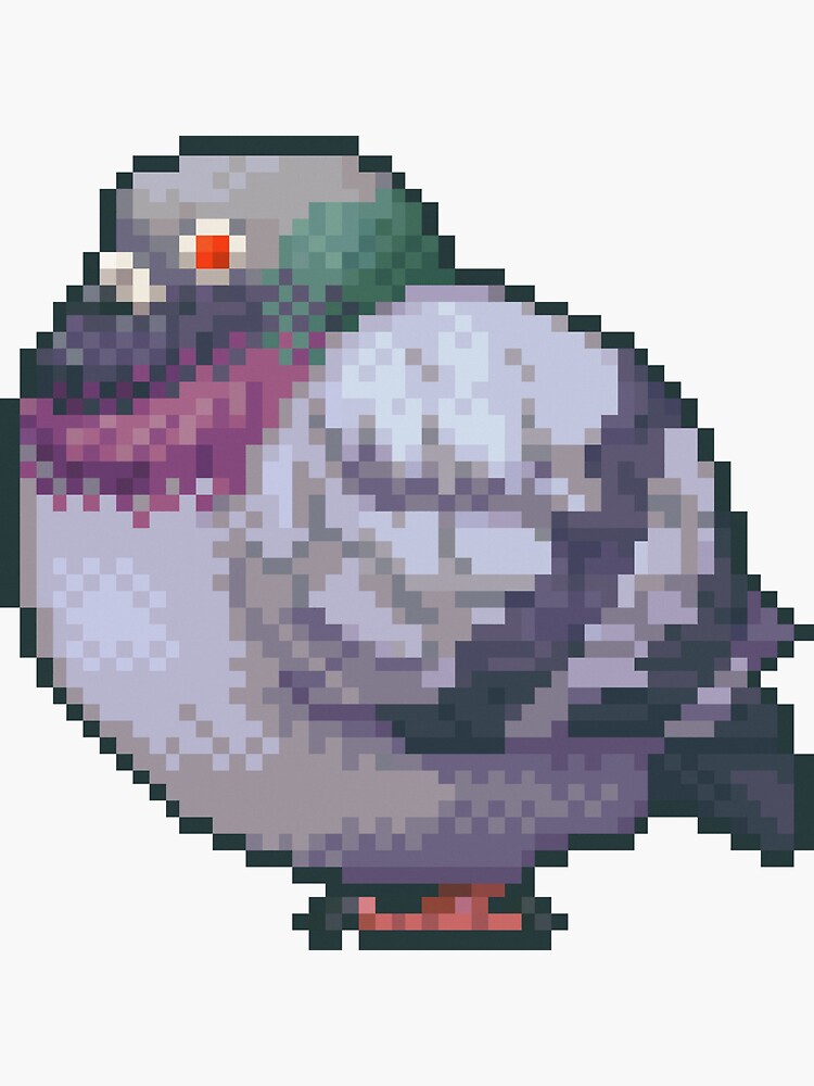 "Rock Dove Pigeon Sprite" Sticker by Shalmons | Redbubble
