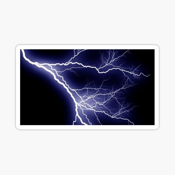 "Light up Blue, thunderstorm" Sticker for Sale by Bastiendesigner ...