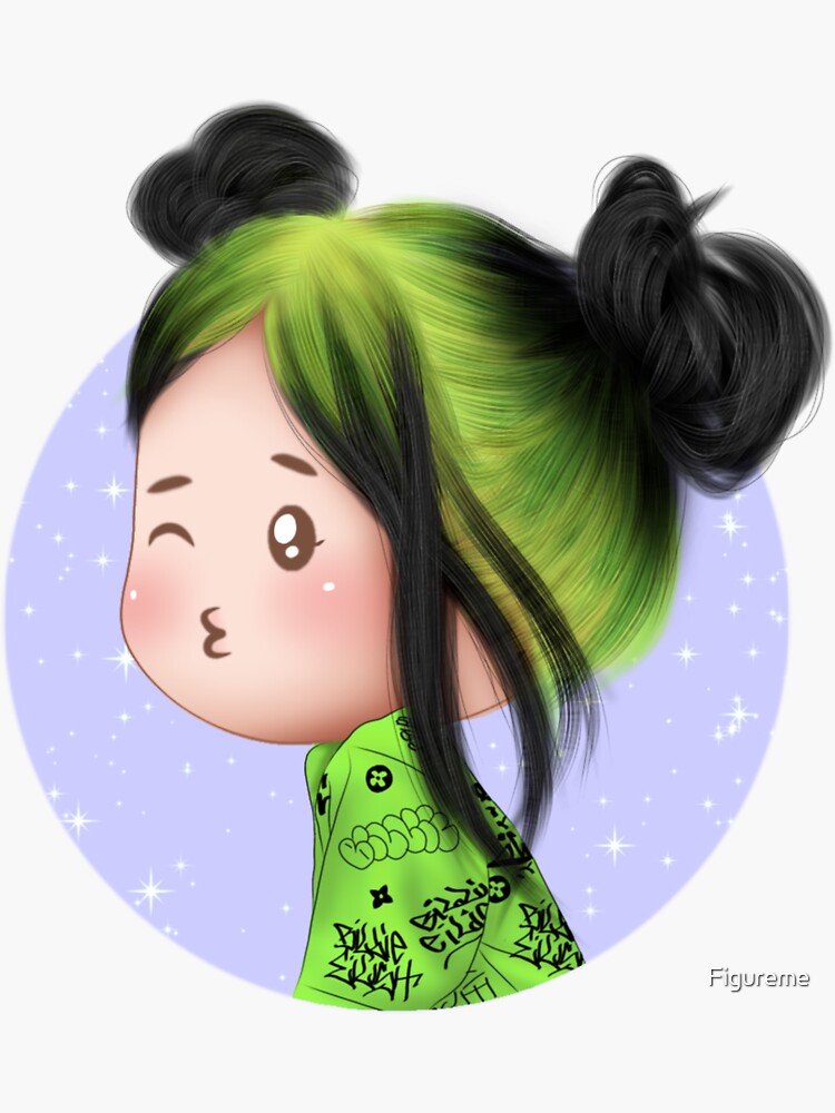 "Chibi Kissy face" Sticker by Figureme | Redbubble