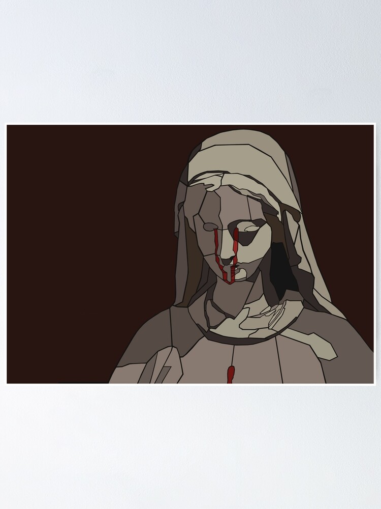 "Bleeding Virgin Mary Statue" Poster by Scarecrowmax | Redbubble