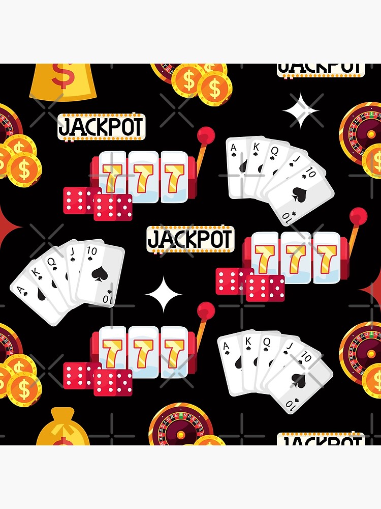 "Poker Slot Machine Pattern" Greeting Card for Sale by SloganExpress ...