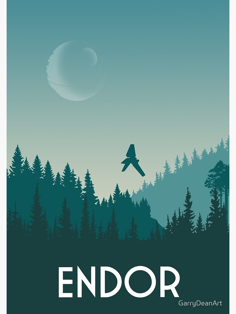 "Endor poster" Spiral Notebook for Sale by GarryDeanArt | Redbubble