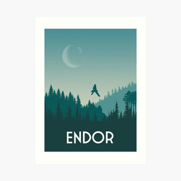 "Endor poster" Art Print for Sale by GarryDeanArt | Redbubble