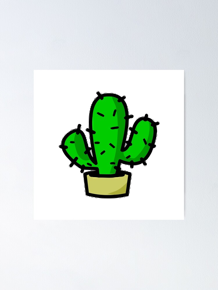"cactus tree cartoon" Poster for Sale by violetcharlotte | Redbubble