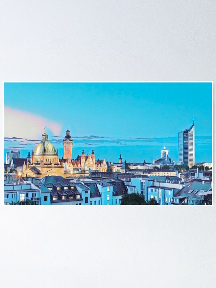 "Leipzig" Poster for Sale by Sofia-Draws | Redbubble