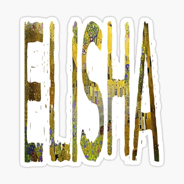 "Elisha name" Sticker for Sale by Areashor | Redbubble