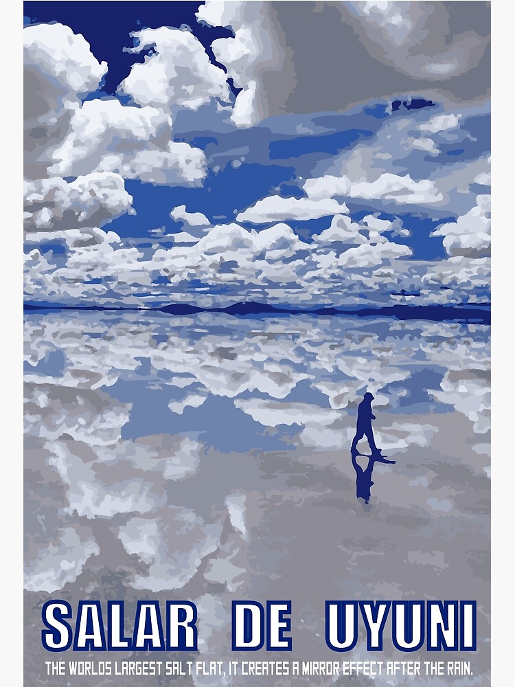 "Salar de Uyuni, Bolivia - Vector Art" Poster for Sale by ...
