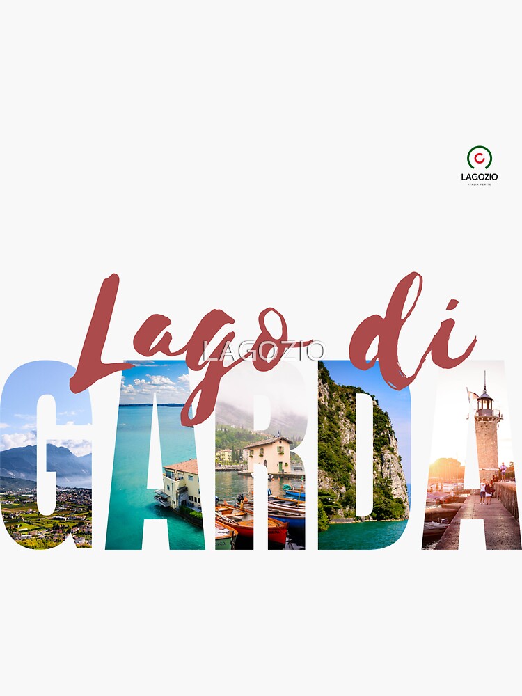 "Lake Garda" Sticker for Sale by LAGOZIO | Redbubble
