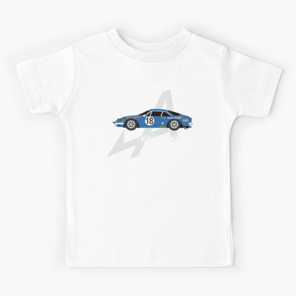 "Alpine A110 Rallycar" Kids T-Shirt for Sale by AutomotiveArt | Redbubble