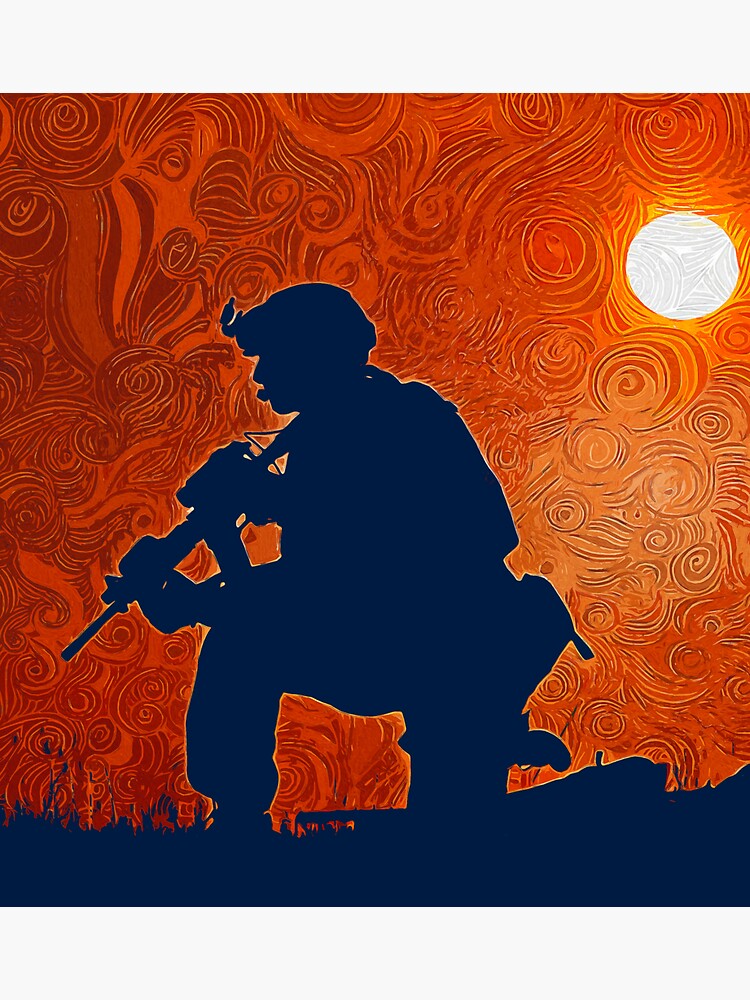 "Army Soldier standby on the battlefield" Sticker for Sale by ...