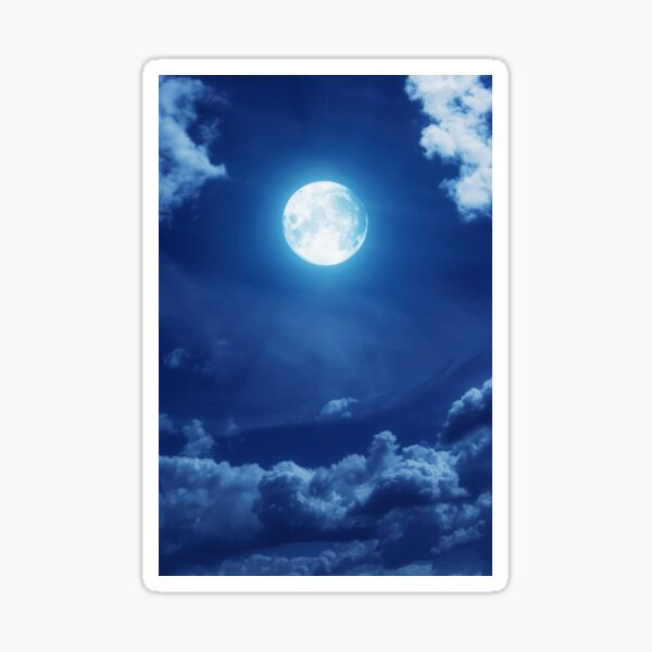 "Moon" Sticker for Sale by FergusDrawsArt | Redbubble