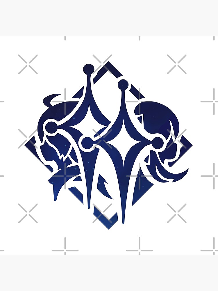 "Genshin Impact Traveler Emblem - Hydro" Photographic Print for Sale by ...