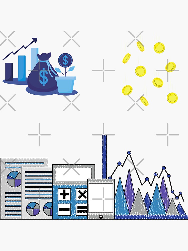 "investing in stocks " Sticker for Sale by Ziad122 | Redbubble