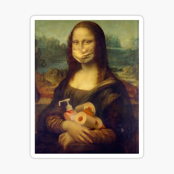 "Mona Lisa " Sticker for Sale by Artshop2000 | Redbubble