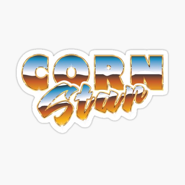 "The Cornhole All-Star Is A Corn Star" Sticker for Sale by InvidiaGear ...