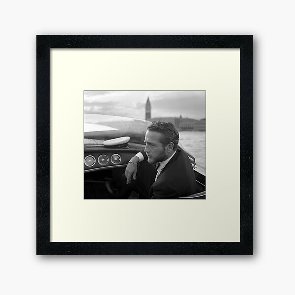 "Paul Newman Venice Italy 1963" Framed Art Print for Sale by ...