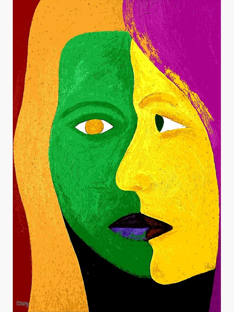 "TWO FACES" Poster by pjmurphy | Redbubble