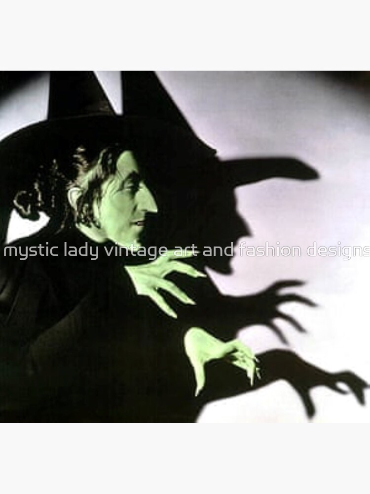 "wicked witch print shadow mask print oz wizard print mask " Sticker ...