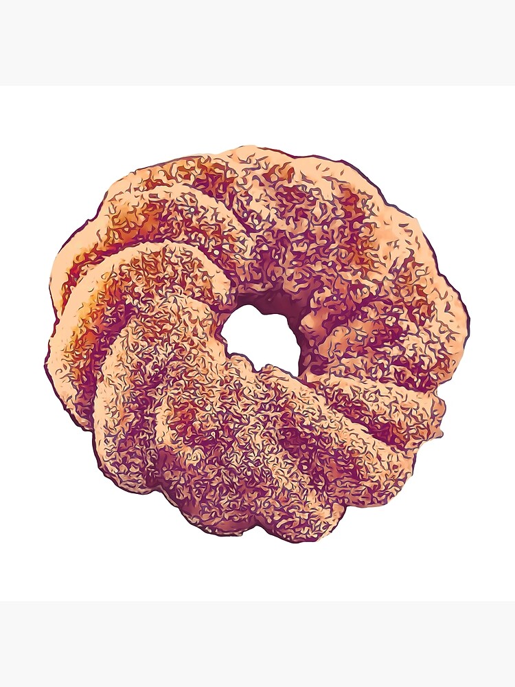 "Spiral Flower Shaped Doughnut Design" Poster for Sale by Dough-Nutty ...