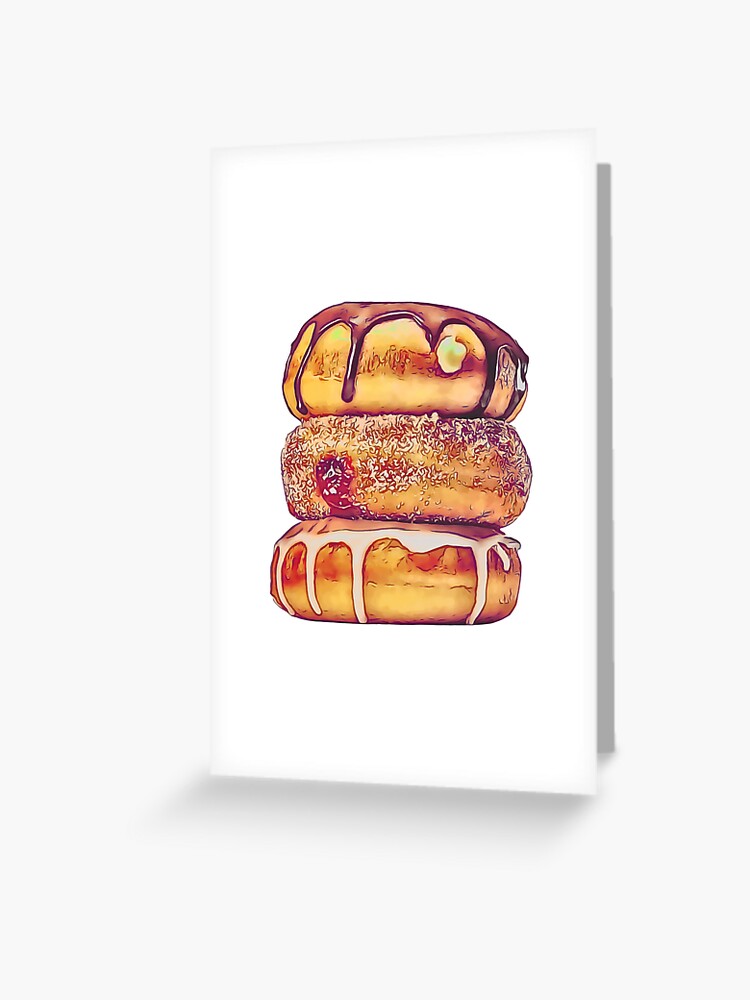 "The Stack Doughnut Design" Greeting Card for Sale by Dough-Nutty ...