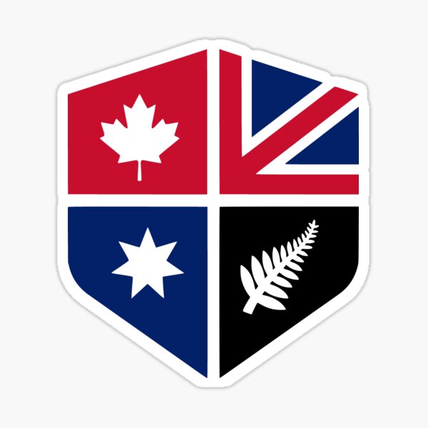 "CANZUK Modern Shield" Sticker for Sale by CANZUK | Redbubble