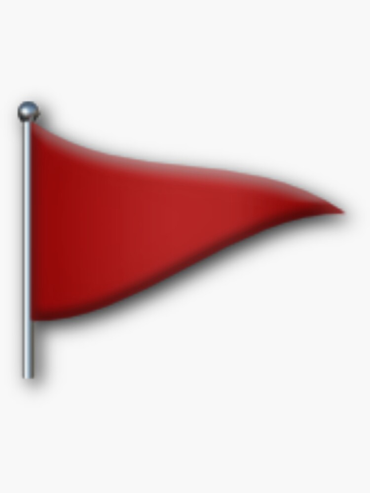 "Red Flag Meme " Sticker for Sale by Memeify | Redbubble