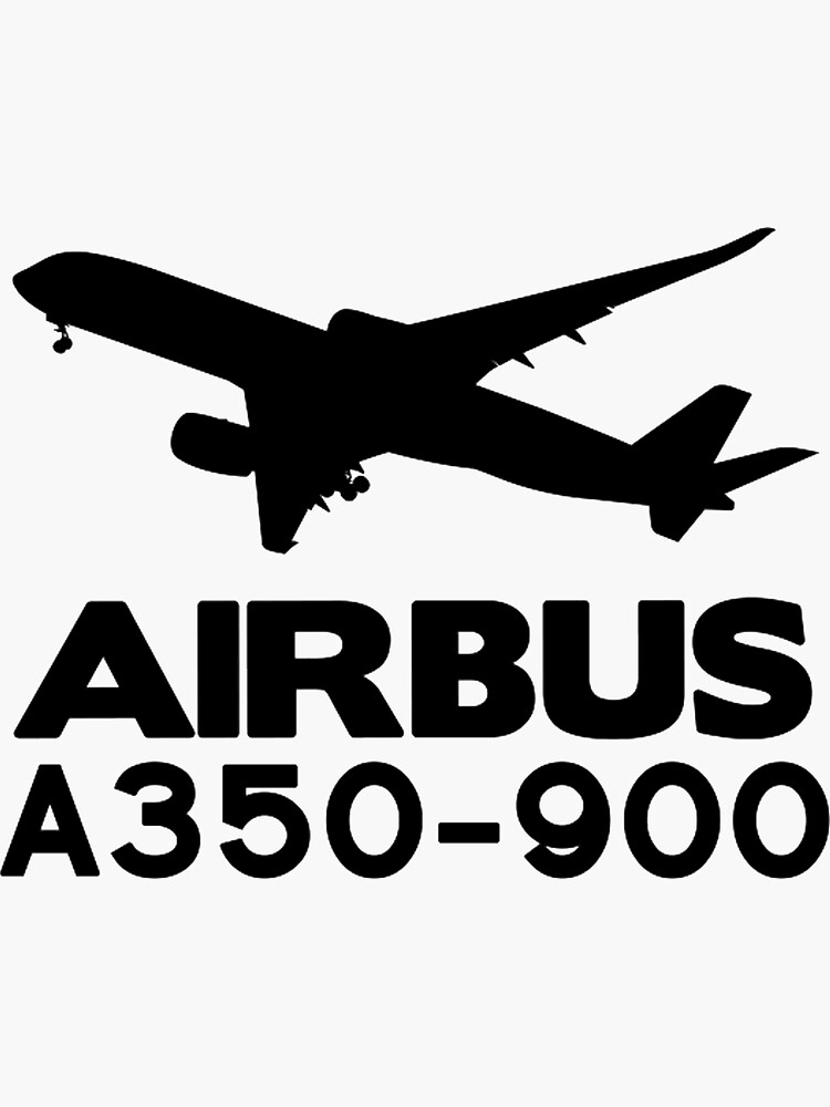 "AIRBUS A350-900 Illustration" Sticker for Sale by Ljubo339- | Redbubble