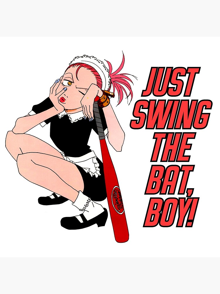 "FLCL swing the bat (anime)" Poster by GonzaloFreire | Redbubble